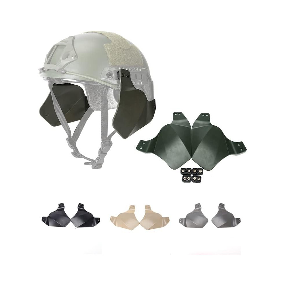 Tactical Ear Protection Gear, FAST Helmet Side Cover, Airsoft Shooting ...
