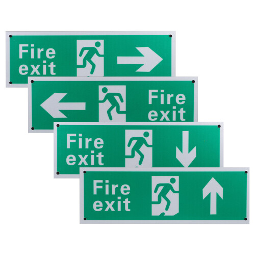 8 Pcs Hanging Emergency Fire Exit Indicator Sign For Public Use on OnBuy