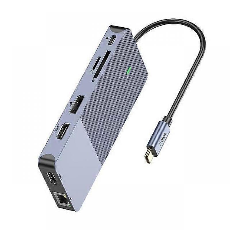 USB Type C Dock Displaylink Dual HDMI Adapter Hub Laptop Docking ...