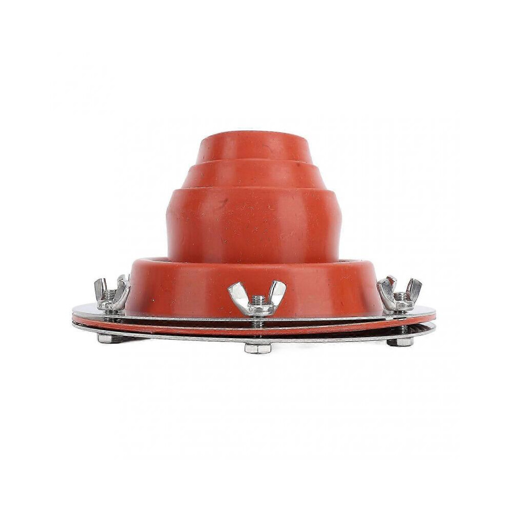 (Orange) Tent Stove High Temp Silicone Boot Flashing Roof Flue Kit ...
