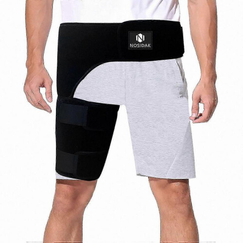 Supportive Hip Wrap for Sciatica Relief - Adjustable Compression Belt ...