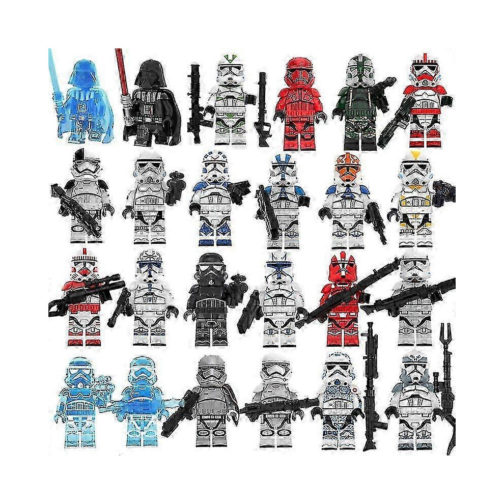 2025 24Pcs/set Star Wars Building Blocks Jedi Master Luke Darth Vader ...