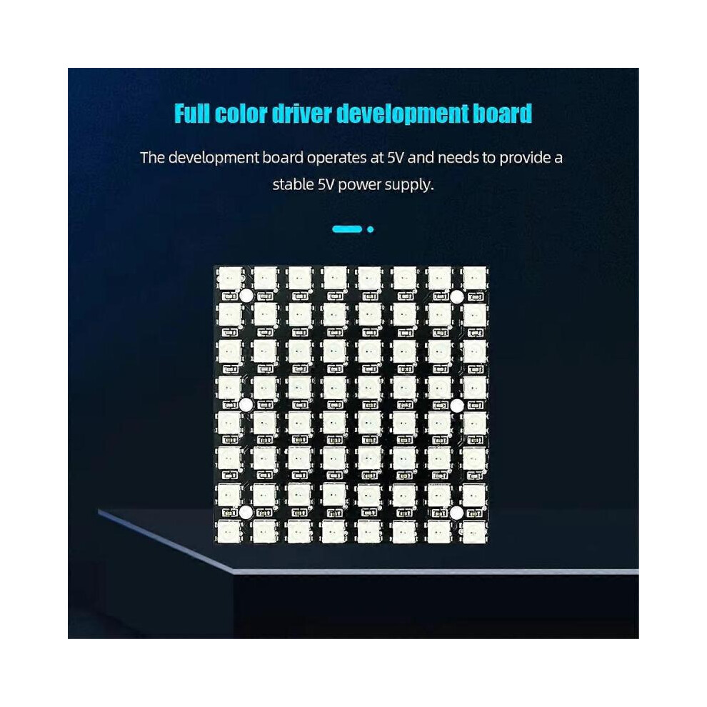 WS2812 LED 5050 RGB 8x8 LED Matrix WS2812B 8x8 64-Bit Full Color 5050 ...