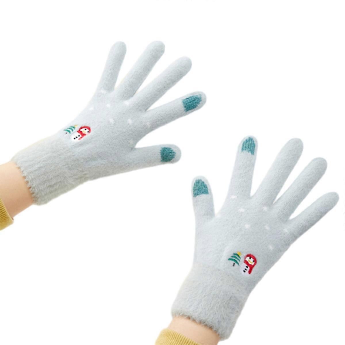 Vinterhandskar för kvinnor, varma handskar, stickade handskar för ...