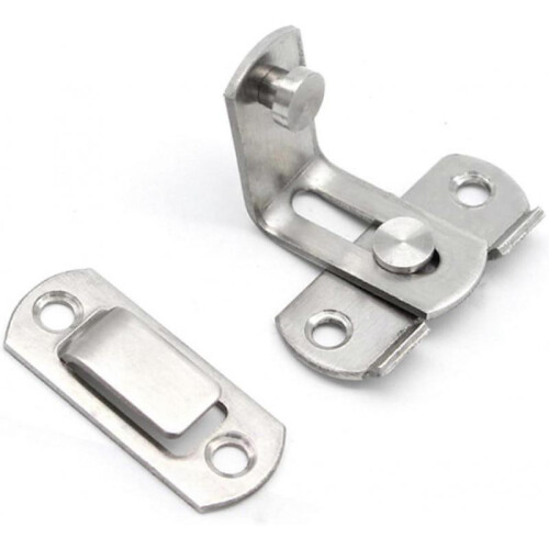 2 Pcs 90 Degree Thicker Door Lock Slide Gate Latch Tiny Door Bolt with ...
