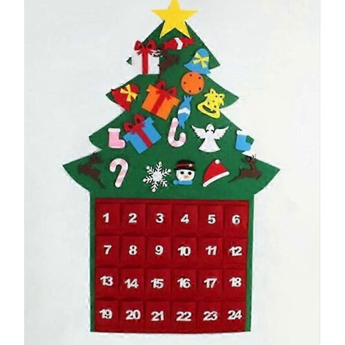 Calendrier de Noël pour enfants, calendrier de Noël sapin de Noël ...