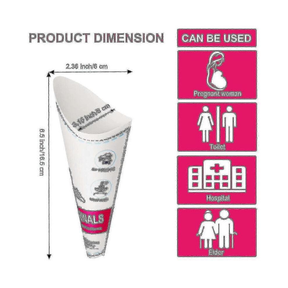 60 Disposable Female Urination Device, Pee Funnel for Women Portable ...