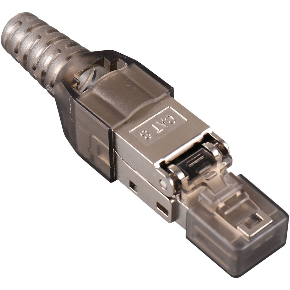 Tool-Free Silver Cat8 Rj45 Ethernet Connectors Modular Design on OnBuy