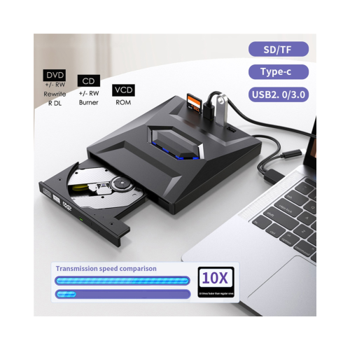External DVD CD Writer Burner Type C USB 3.0 for PC Laptop Portable CD ...