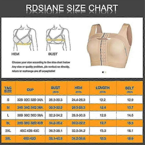 (Skin color -L) Post-surgery Closure Bra For Posture Corrector ...