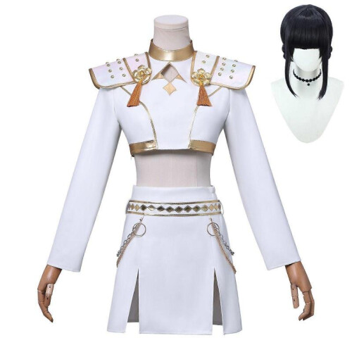 (150 Kids, Zoey With Wig) KPop Demon Hunters Zoey Cosplay Costume Set ...