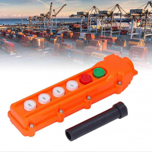 Crane Controller Hoist Remote Control Station Push Button Switch 6 Ways ...