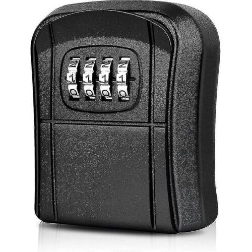 Key Box Wall Mounted Mini Key Safe Outdoor Key Box with Resettable 4 ...