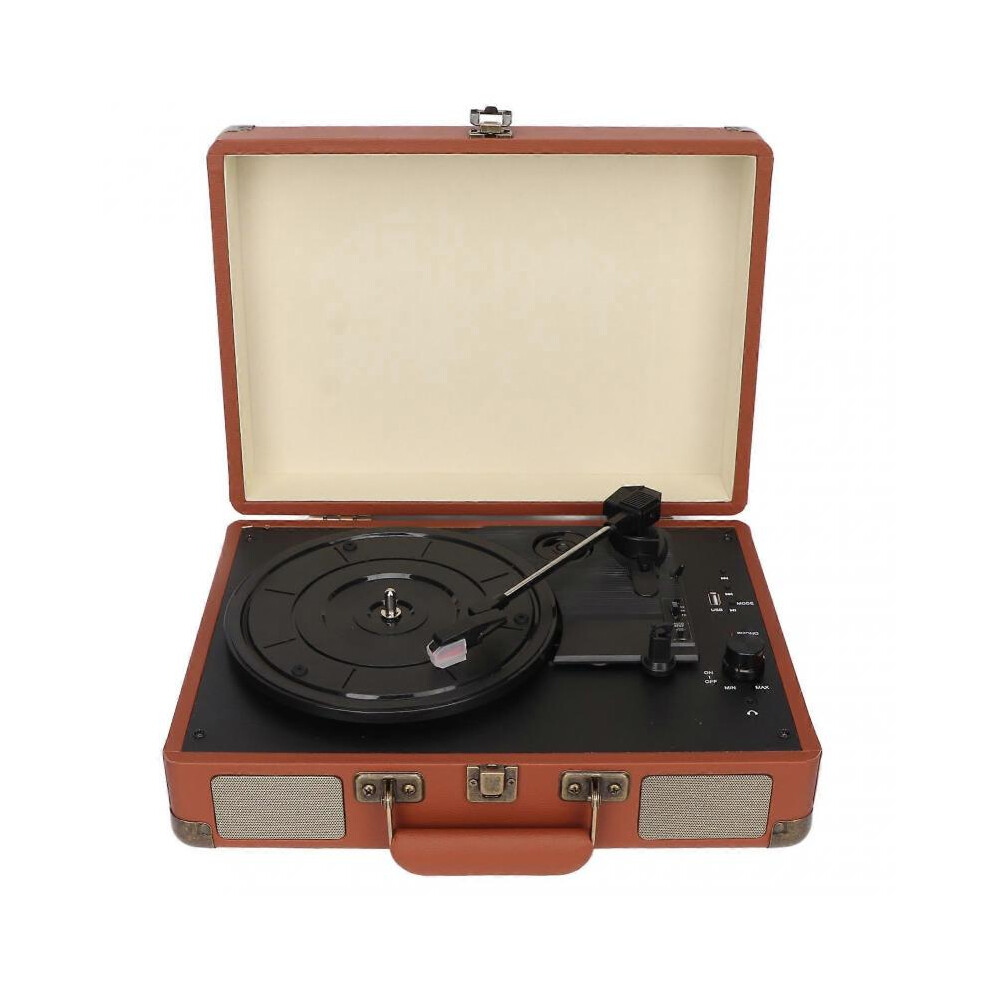 Vinyl Bluetooth Record Player 3 Speed Retro Portable Suitcase Record ...