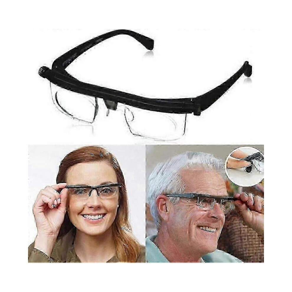 Adjustable Focus Reading Glasses with Dial Vision Control for Near and ...