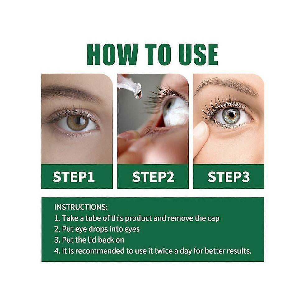 Eye Drops Relieves Eyes Discomfort Blurred Vision Dry Eyes Itchy Clean ...
