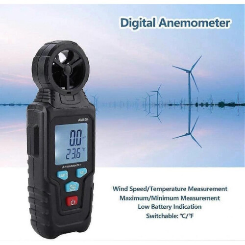 Anemometer Tool, AM600 Sensitive Digital Anemometer Wind Speed Speed ...
