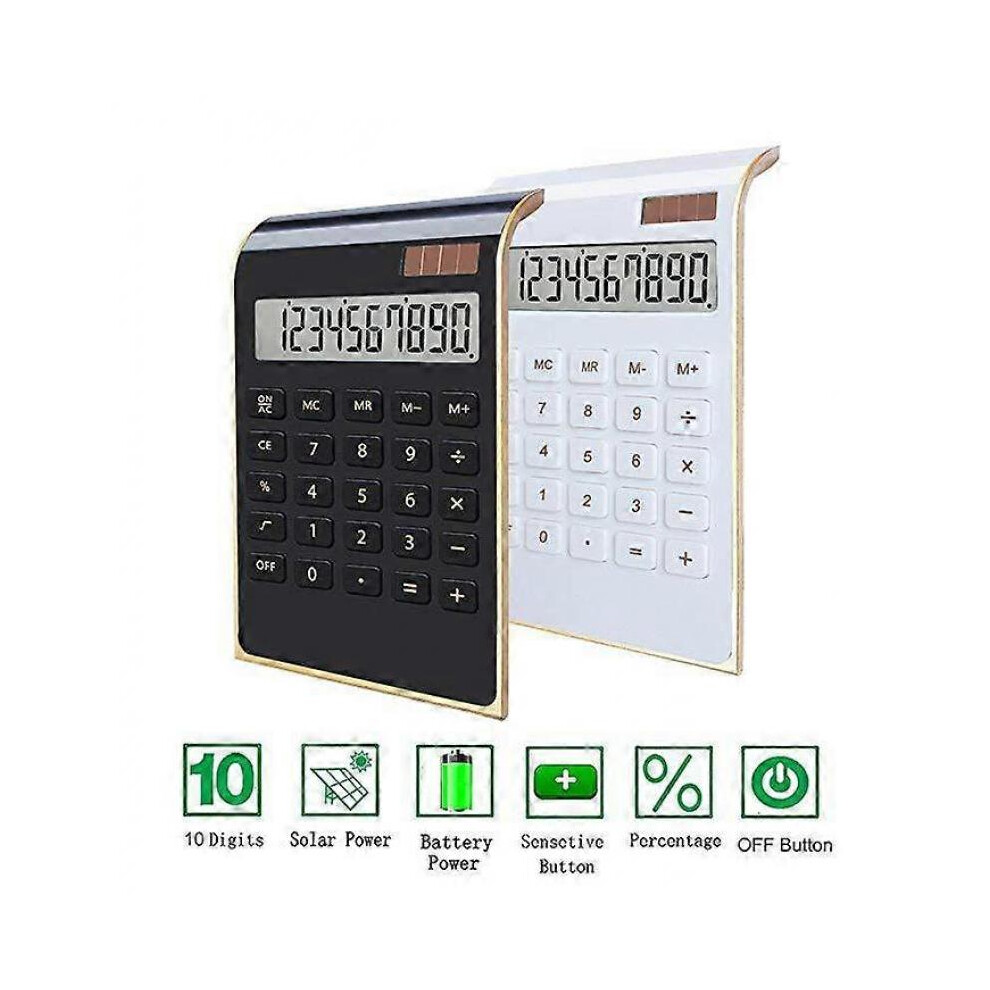 Electric Calculator for Home Office with 10 Digit Tilted LCD Display ...
