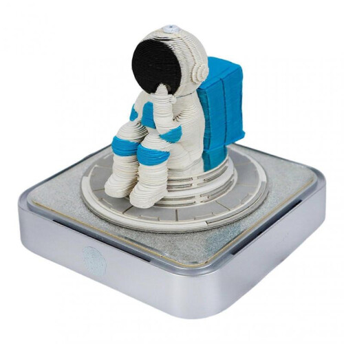 2025 Calendar Spaceman Model 3D Memo Pad 3D Cute Tear Paper Carving ...