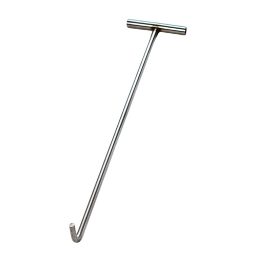 (Silver, 68cm Dia 8cm Thick) Stainless Steel Single Hook Manhole Cover ...