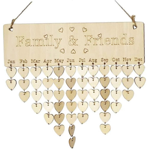 Calendario in legno da appendere alla parete, calendario fai da te in ...
