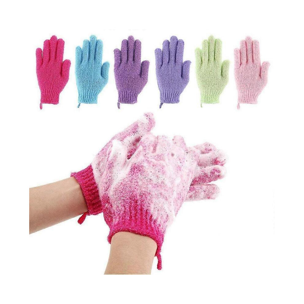 Twelve Piece Exfoliating Bath Mitt Set for Gentle Skin Care, Cleansing ...