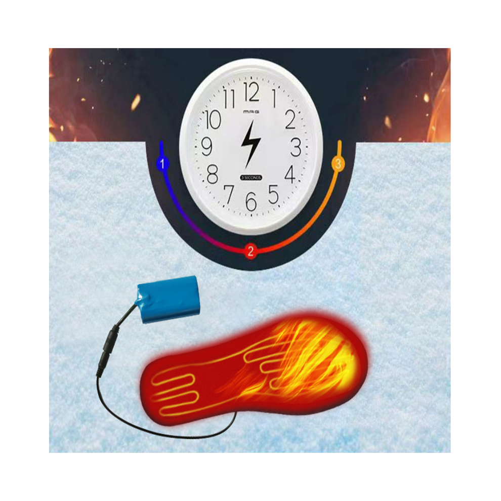 Heated shoe inserts with rechargeable batteries (8 hours of battery ...