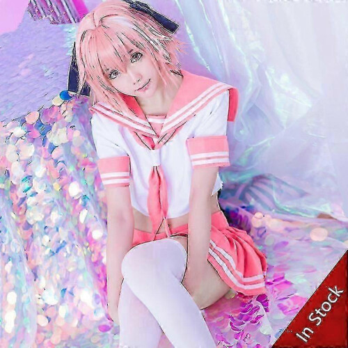 (S,OH2D-I)Sbluucosplay Fate Apocrypha Rider Astolfo Cosplay For Men Jk School Uniform Sailor ...