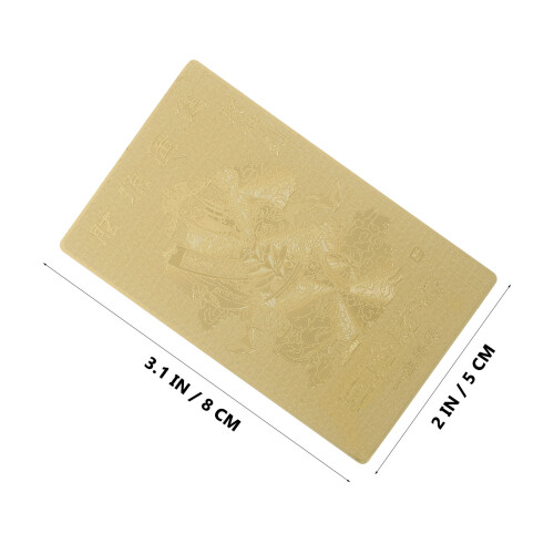 4 Unidades Cartões Dourados Feng Shui Tai Sui 2026 Li Cheng on OnBuy