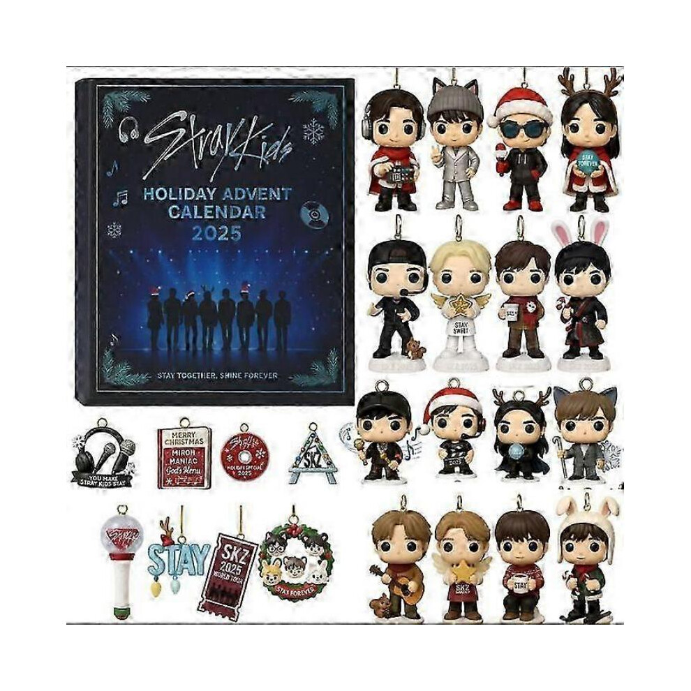 2025 Christmas Advent Calendar - 24 Days Countdown Calendar Stray Kids ...