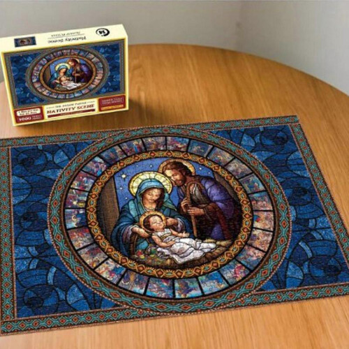 Christmas Nativity Scene Jigsaw Puzzle 1000 Pieces, 24 Days Countdown ...