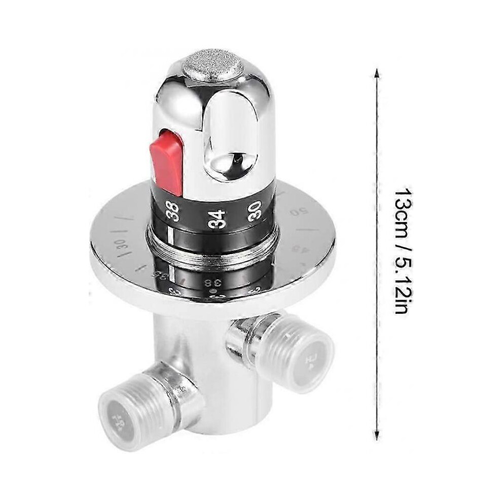 Hot Cold Water Mixing Valve Solid Brass Thermostatic Mixing Valve Fixed ...