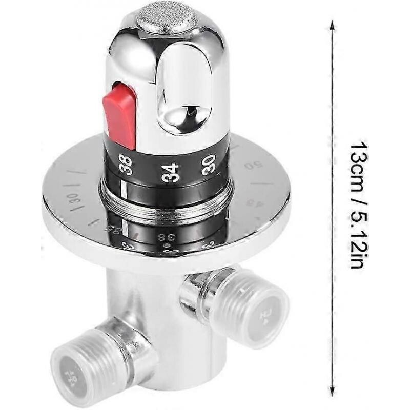 Hot Cold Water Mixing Valve Solid Brass Thermostatic Mixing Valve Fixed ...
