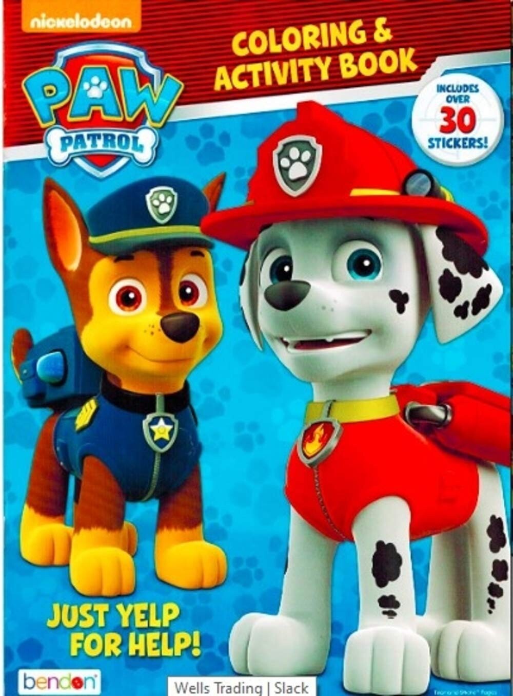 Paw Patrol Coloring Set - Bundle of Pup Activity Book with Stickers ...