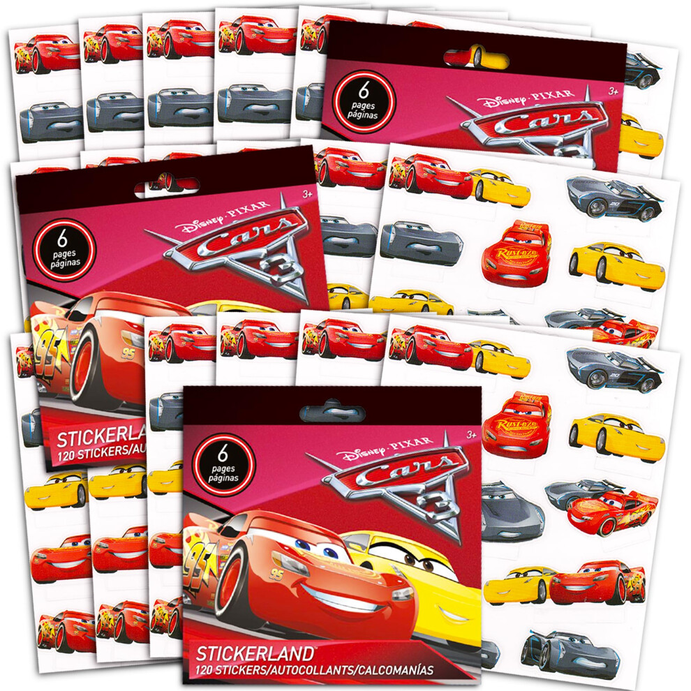 Pegatinas de la película Disney CARS 3 - 18 hojas y más de 200 ...