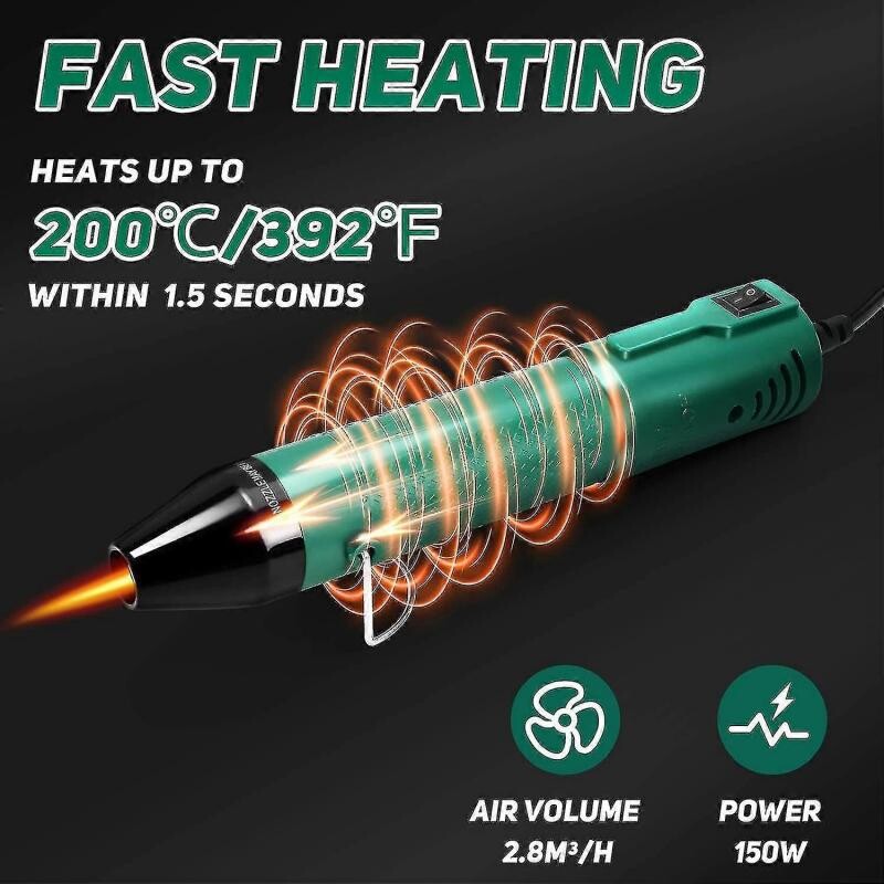 Mini Hot Air Gun 130w Heat Gun Handheld 200 Tool with 1m Long Cable for ...