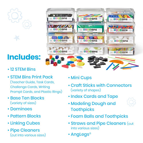 hand2mind STEM Bins Essential Kit by Brooke Brown STEM Bins for ...