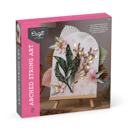 Craft Crush DIY String Art Craft Kit - Floral Interior Design DIY ...