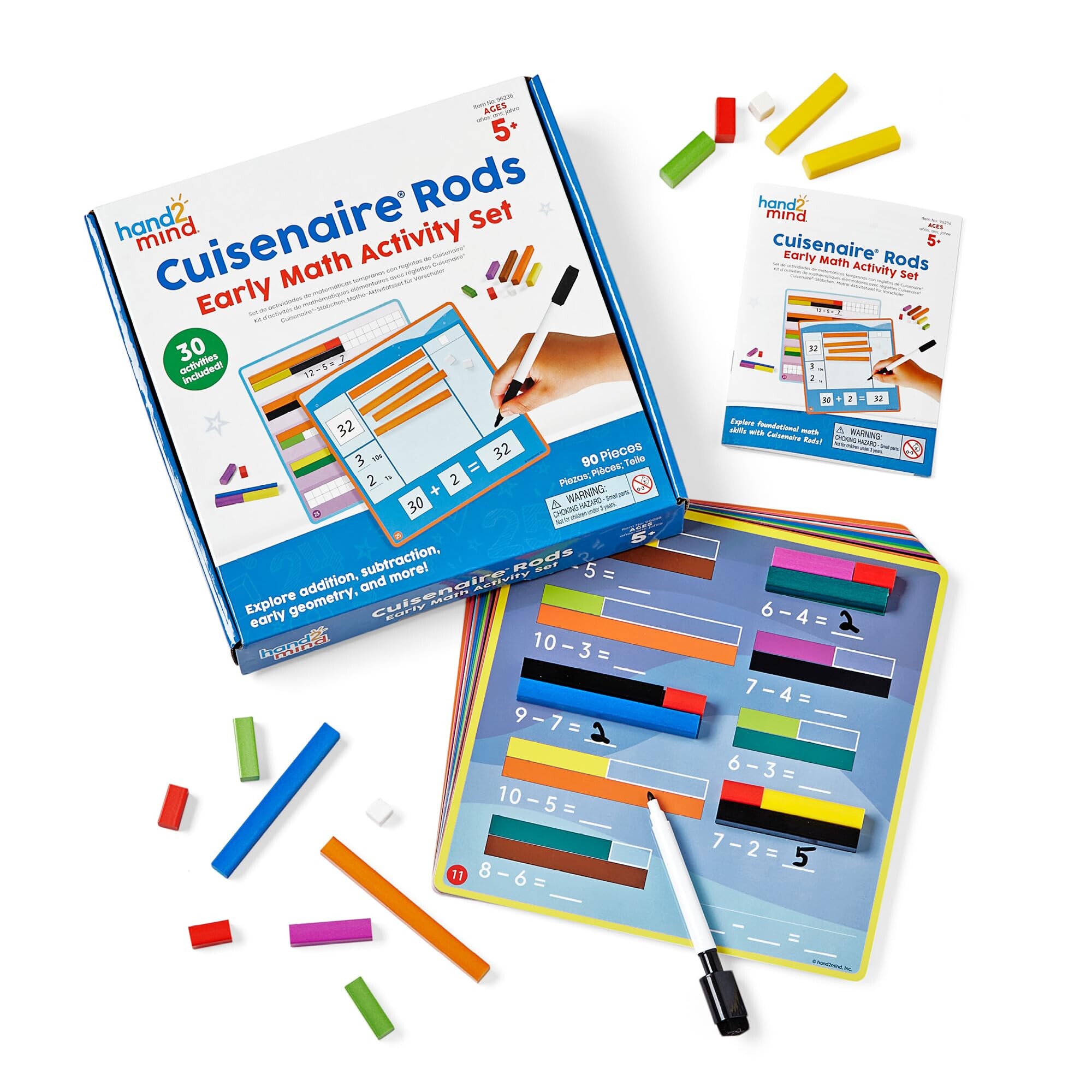 Hand2Mind Cuisenaire Rods : Ensemble d'activits mathmatiques prcoces ...