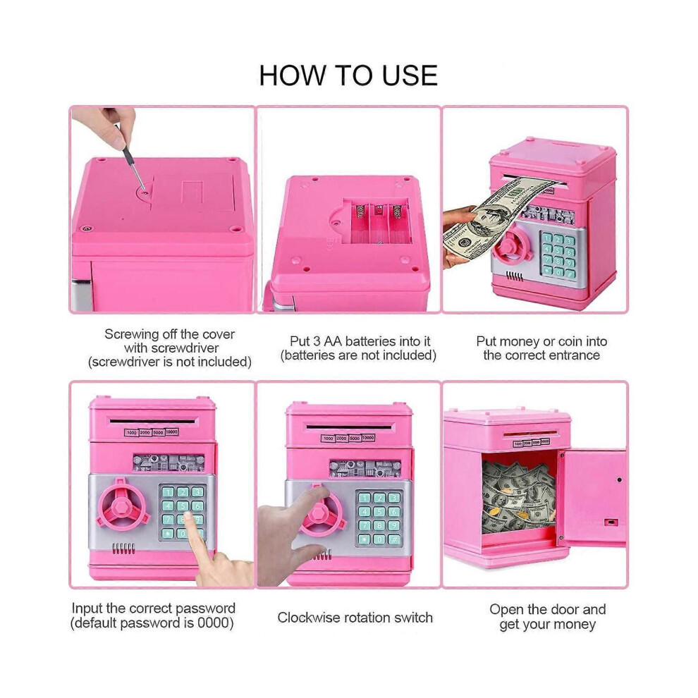 Tirelire électronique, tirelire à pièces à défilement automatique ...