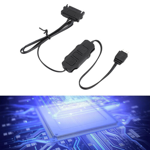 ARGB PC Fan Controller, 5V 3-Pin Addressable RGB, For PC Fans, With ...