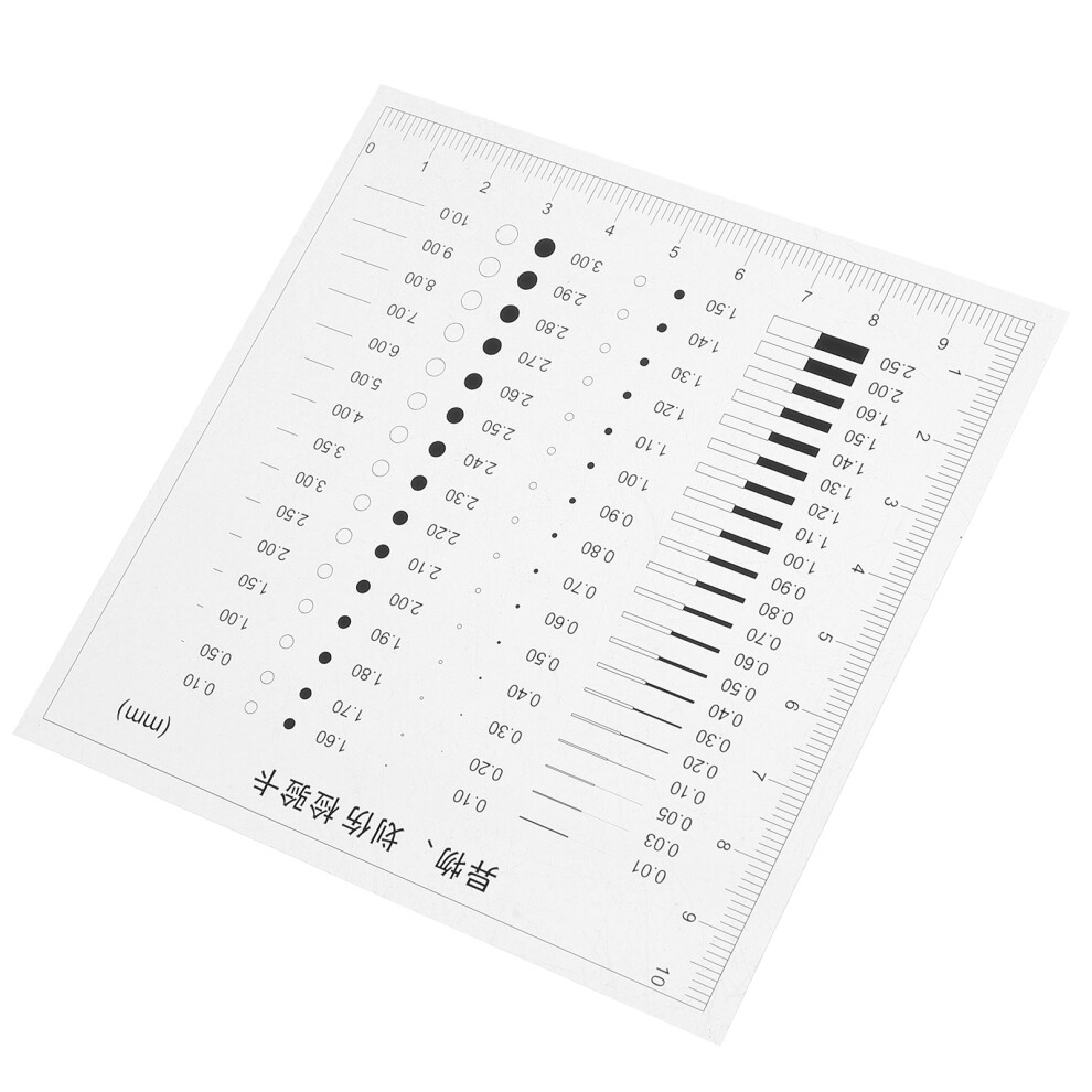 règle de mesure pour analyse défauts pellicule sèche et transparence on ...