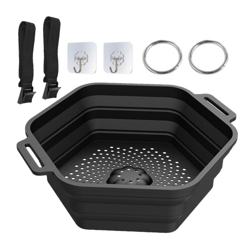 Ice Recovery Tub Foldable Silicone Chill Barrel Portable Cold Plunge ...