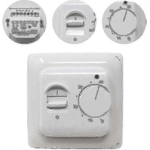 Mechanical Underfloor Heating Thermostat with Floor Sensor Probe, 220V ...