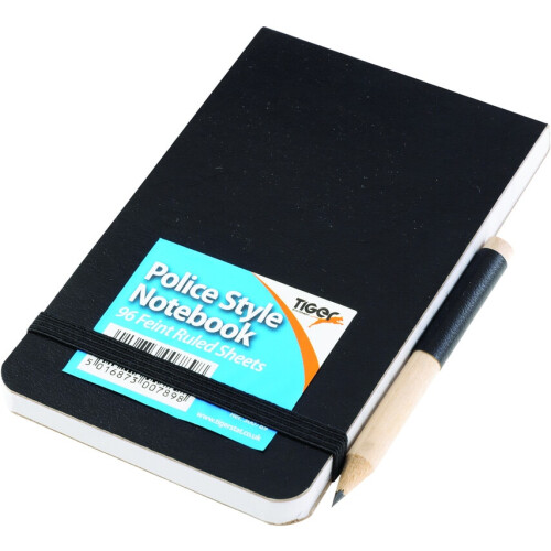 Tiger Police Style Notebook including Pencil (12 Pack) on OnBuy
