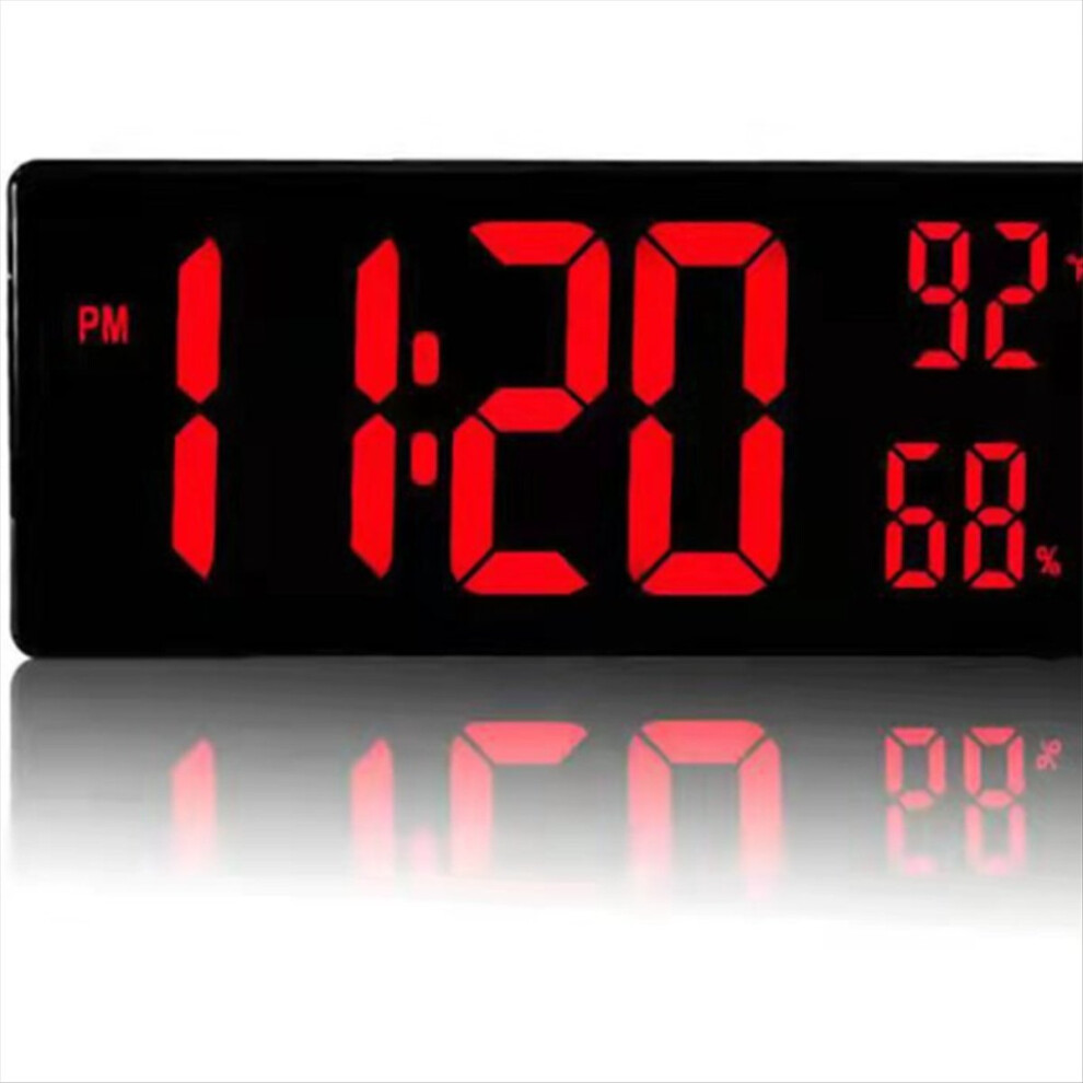 Ceas digital LED cu ecran mare pentru montare pe perete on OnBuy
