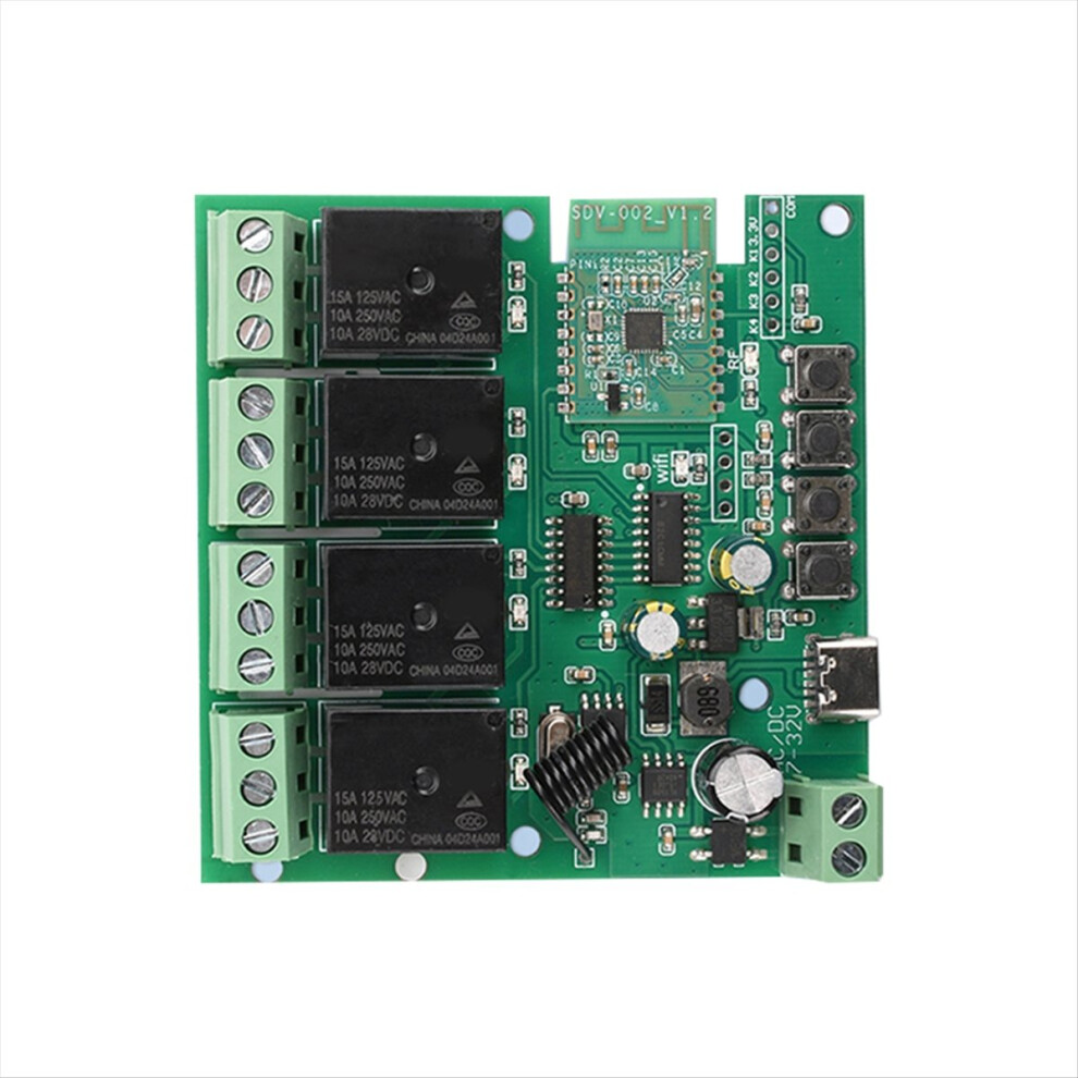 Module de commutation de relais Wi-Fi intelligent 4 canaux 7-32 V Type ...