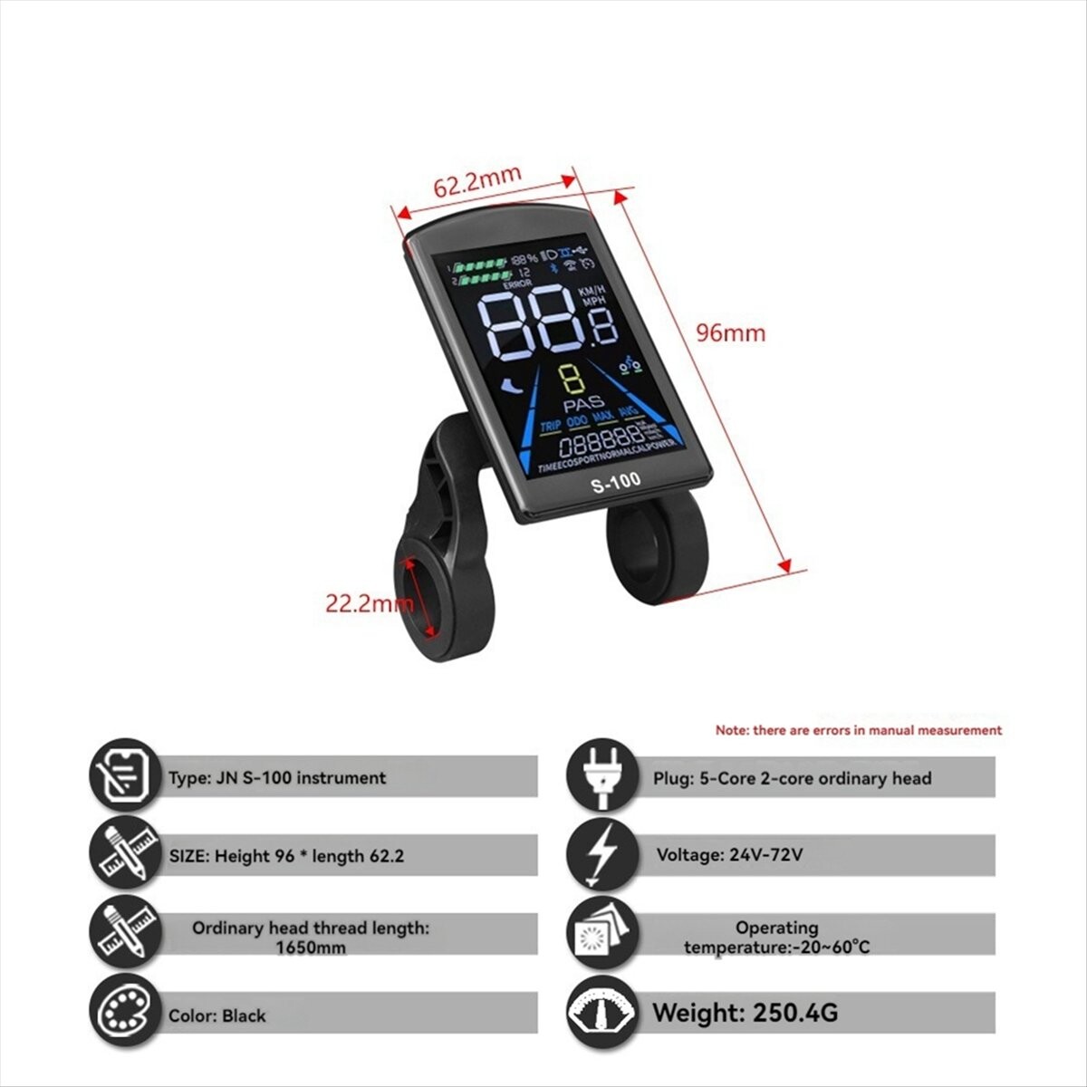 Controlador de conversão de energia de íons de lítio para mountain bike tri-mode 17A on OnBuy