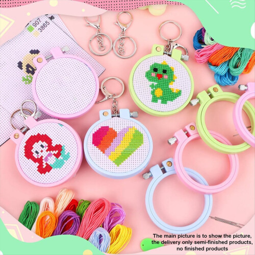 6-dielne pečiatkované súpravy pre deti začiatočníkov, DIY mini ...