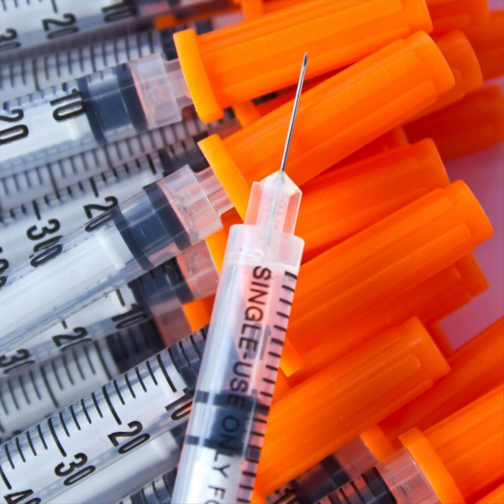 Jeringas de laboratorio de 1 CC con aguja de calibre 29 de 1/2 pulgada ...